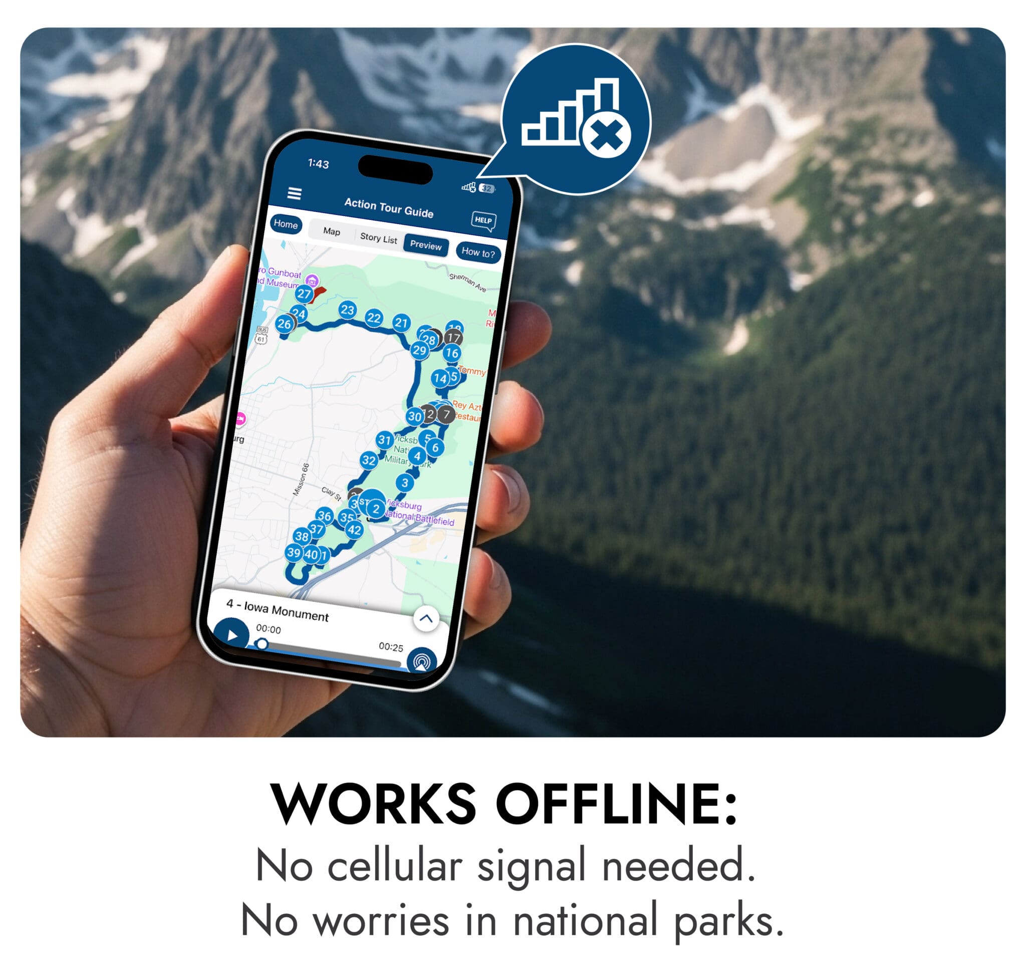 Self-Guided Driving & Walking Audio Tours by Action Tour Guide